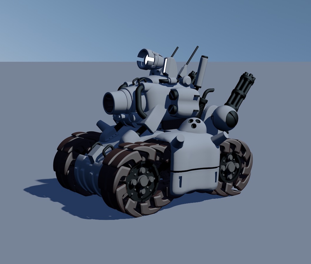Archivo OBJ metal slug -tank metal slug SV-001・Modelo para descargar y ...