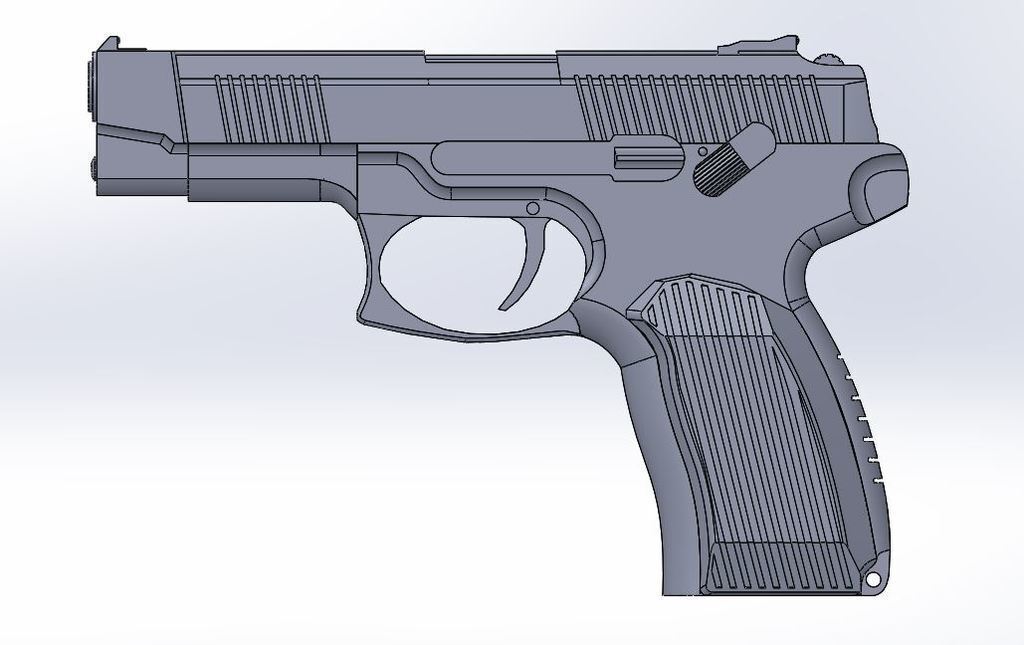 Download free STL file MP-443 Grach (Soviet pistol) • 3D print model ...