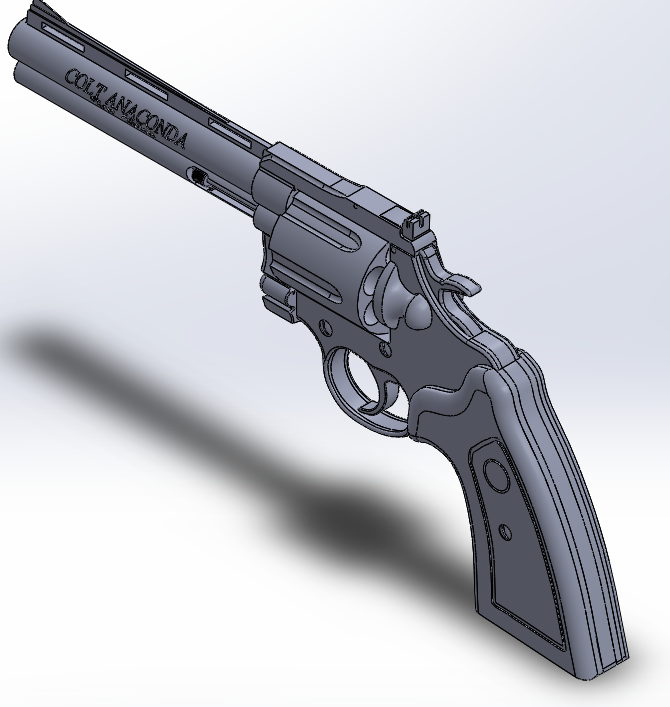 Free STL file Colt Anaconda (First Edition)・3D printing template to ...