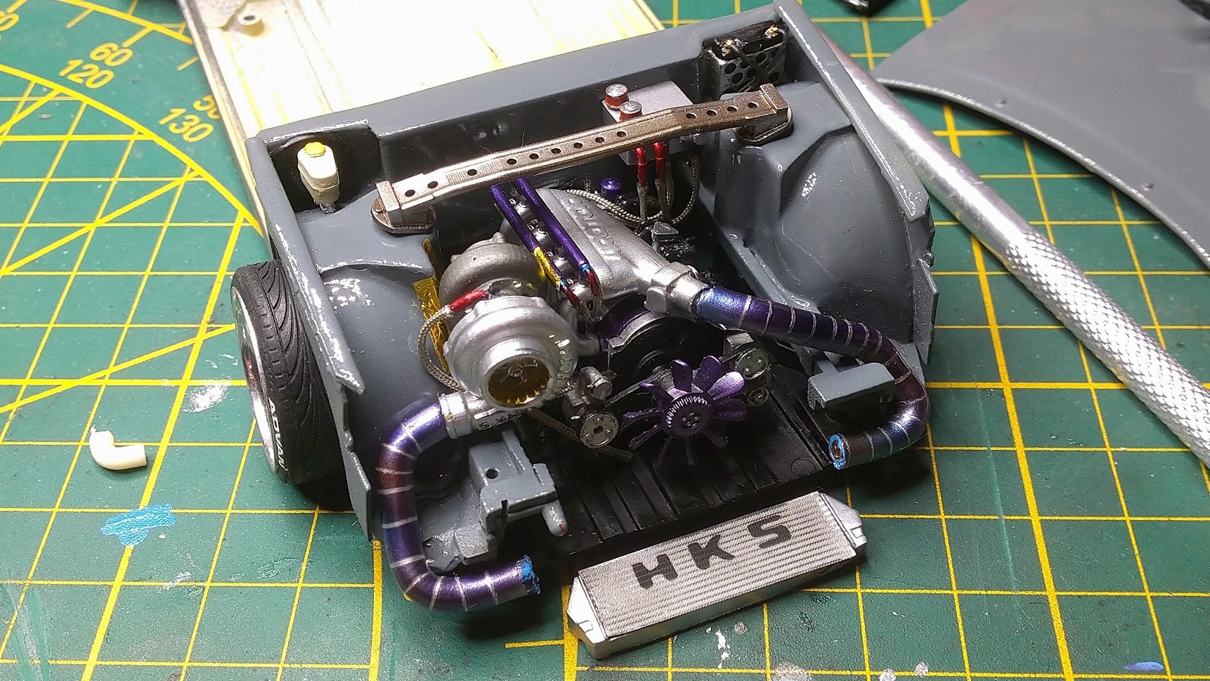 STL file Engine Mazda 4 Rotor 26B Turbo HKS 1/24 🚗・3D printer model to ...