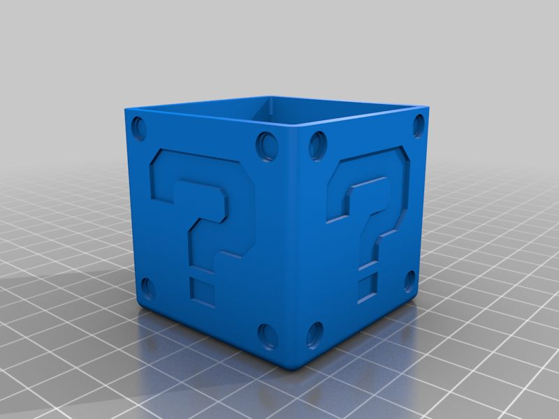 Free STL file SUper Marion question block Box・3D printable model to ...