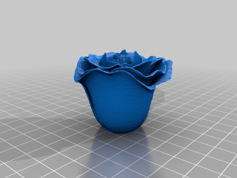 Free STL file Rose, stem and Sepals - Rose, tige et sépales - Rosa ...