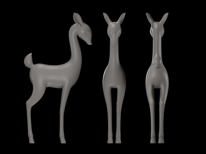 STL file deer・3D print design to download・Cults