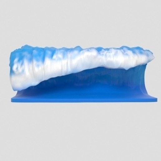 Download STL file ocean wave • 3D print design ・ Cults
