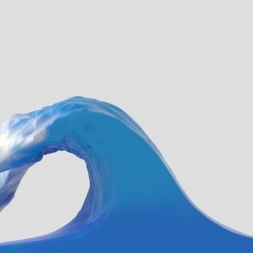 Download STL file ocean wave • 3D print design ・ Cults