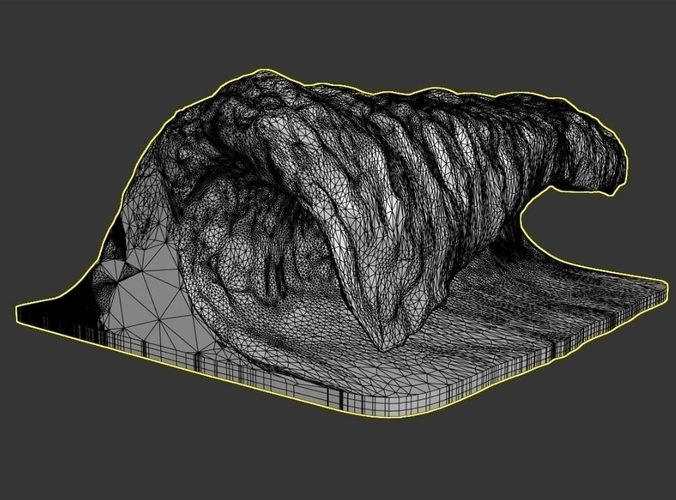 STL file ocean wave 🌊・3D printable model to download・Cults