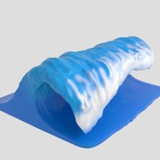 Download STL file ocean wave • 3D print design ・ Cults