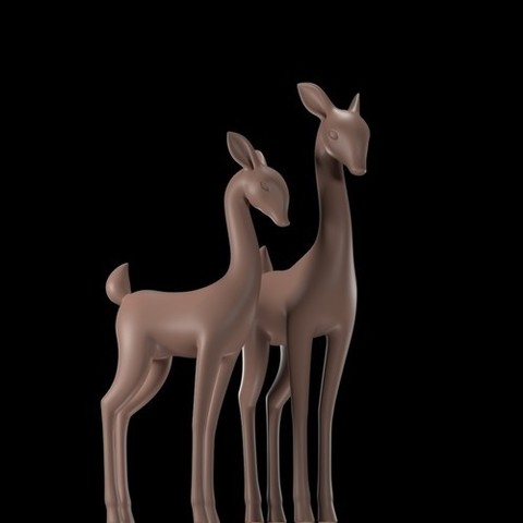 Download 3D printing templates deer ・ Cults