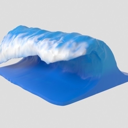Download STL file ocean wave • 3D print design ・ Cults