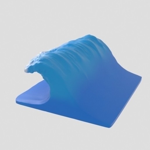 Download STL file ocean wave • 3D print design ・ Cults