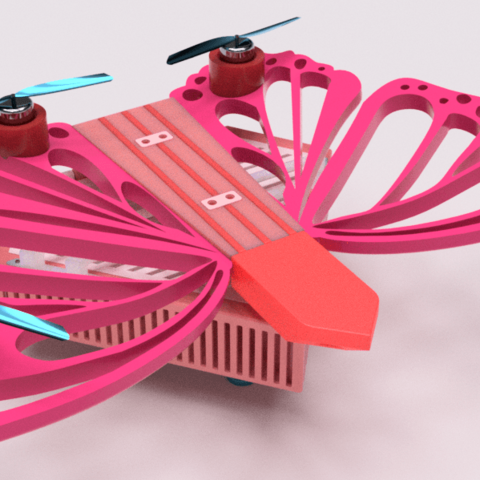 Download 3D printing designs Butterfly Drone ・ Cults