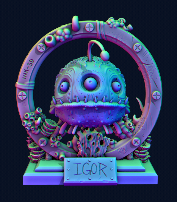Free 3D file Igor the radioactive fish ☢️・3D print object to download・Cults