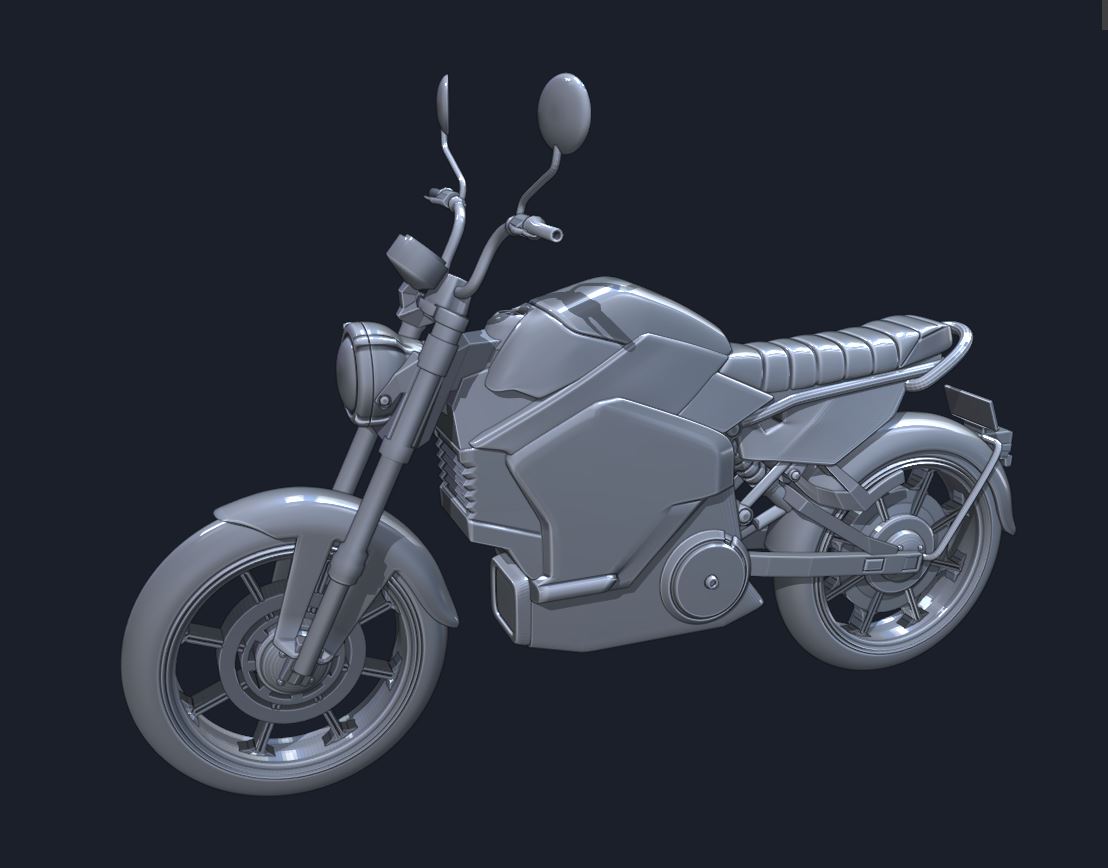 STL file Motorcycle・3D printer design to download・Cults