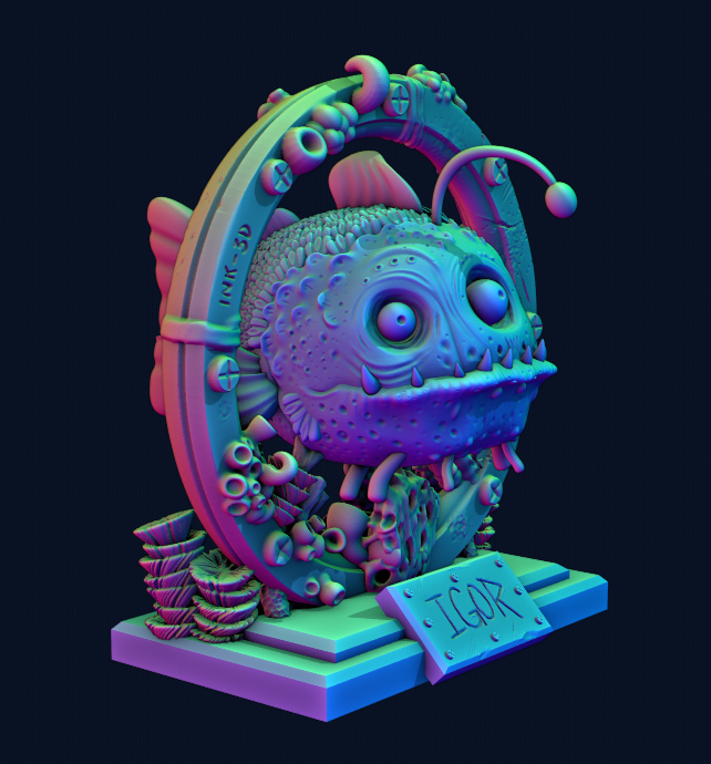 Free 3D file Igor the radioactive fish ☢️・3D print object to download・Cults