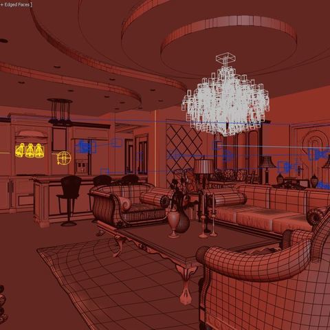 Download STL files Interior Design - Living Room ・ Cults