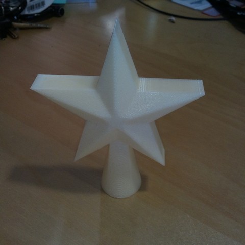Download free 3D printing templates Desktop Christmas Tree Star Topper ...