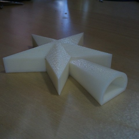 Download free 3D printing templates Desktop Christmas Tree Star Topper ...