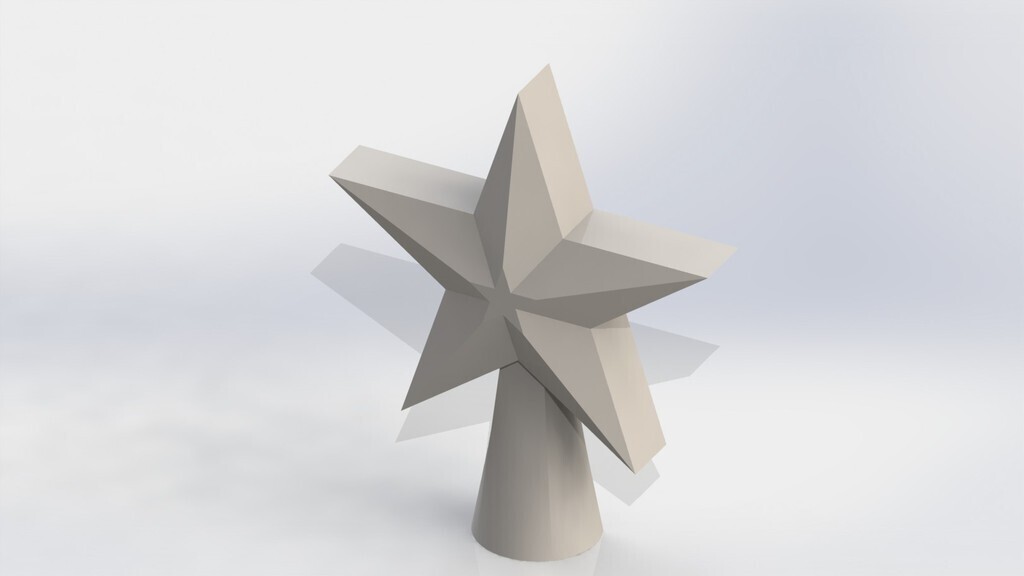 Free STL file Desktop Christmas Tree Star Topper 🎄・3D printing template ...