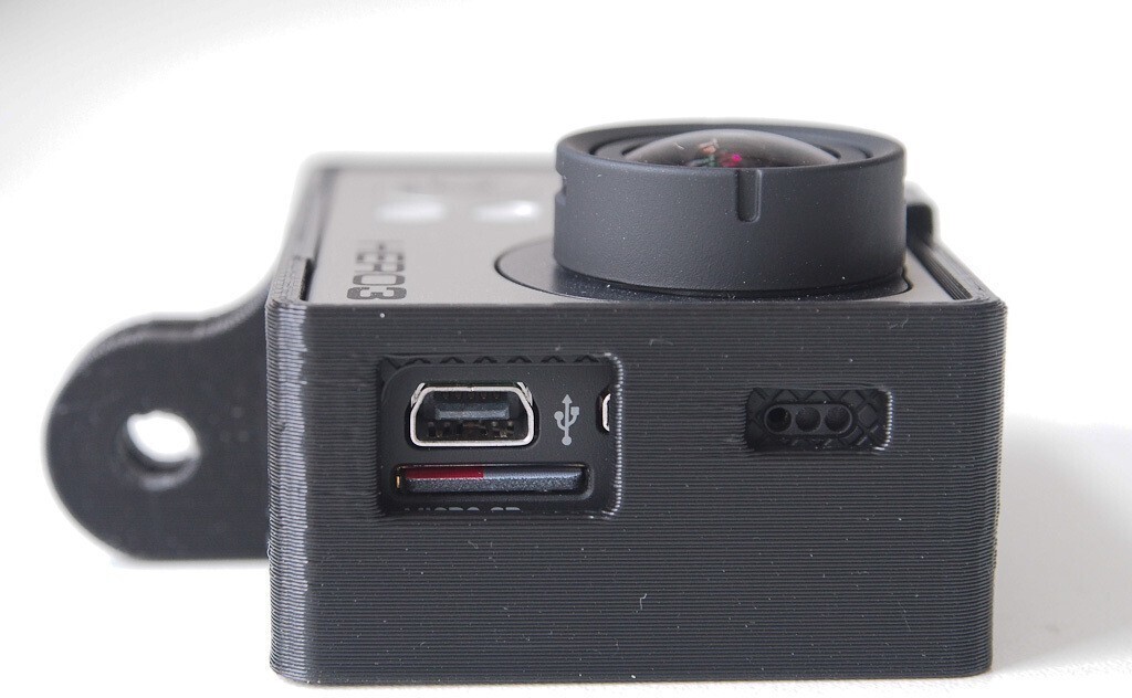 Free STL file GoPro Hero3 mounting frame (Black Edition)・3D printable ...