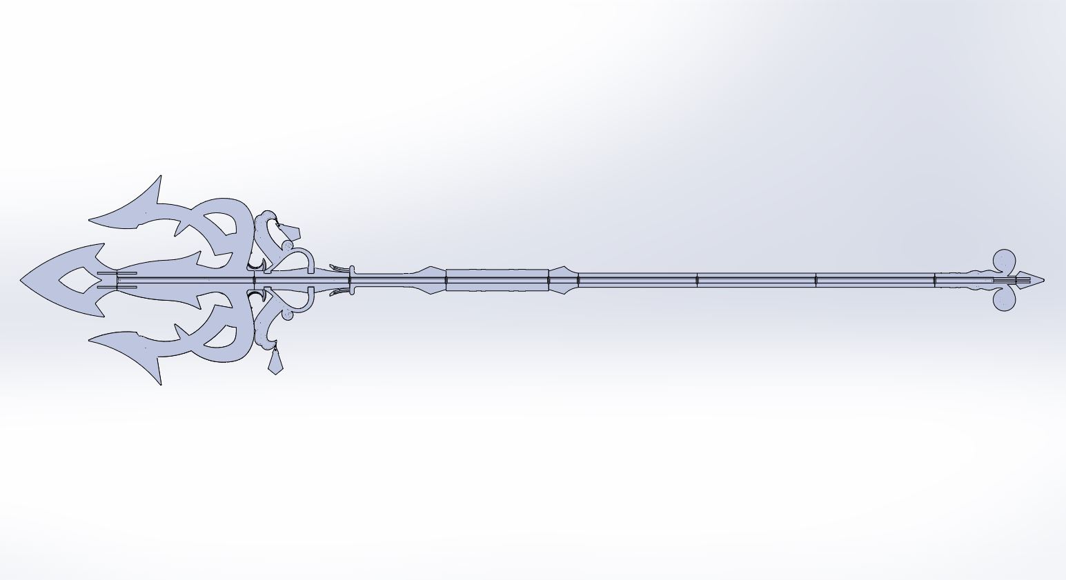 3D file Lightscale trident from the game Legend of Zelda 🔱・3D printer ...