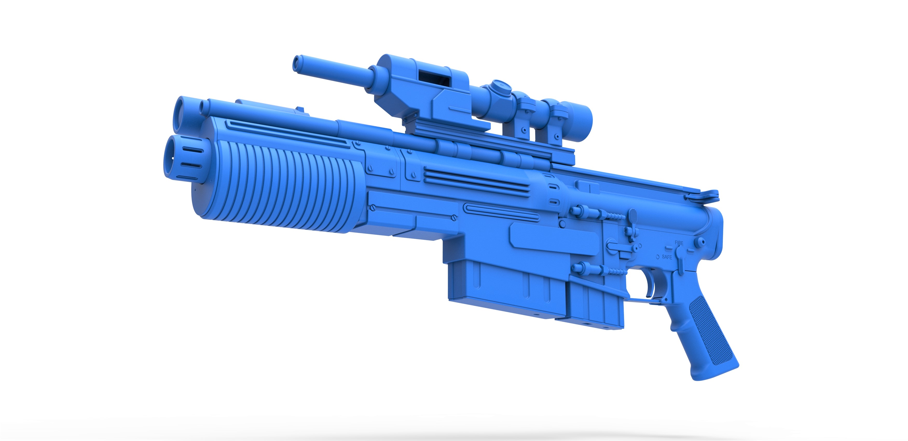 3D file Blaster rifle A300 from the movie Rogue One 2016 🎬・Design to ...