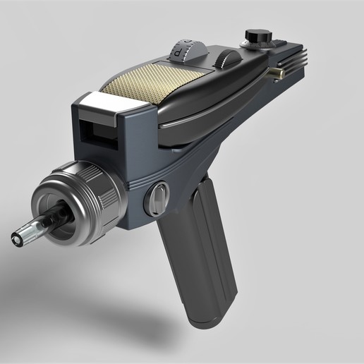 Download 3D printer designs Accurate replica of Phaser from Star Trek ...