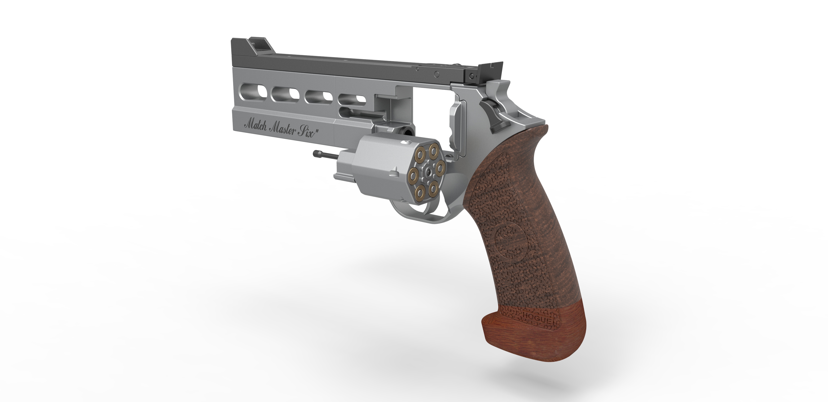 3D file Chiappa Rhino 60DS Match Master Six 🦏・3D print model to ...