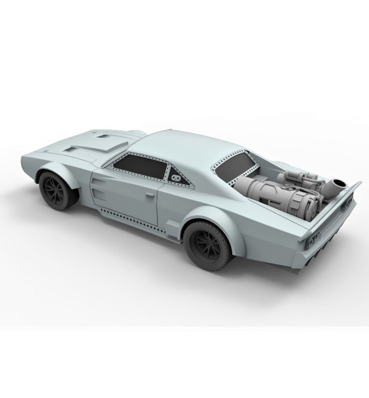 3D file Diecast model Ice Charger from the movie Fast 8 Scale 1:24 🧊 ...