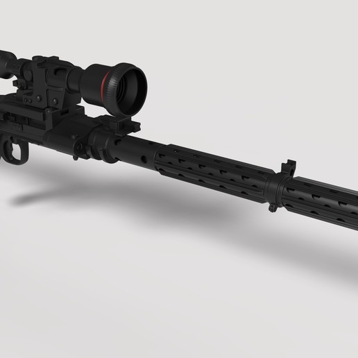 Download 3D printer model Stormtrooper Heavy Blaster Rifle DLT-19X from ...