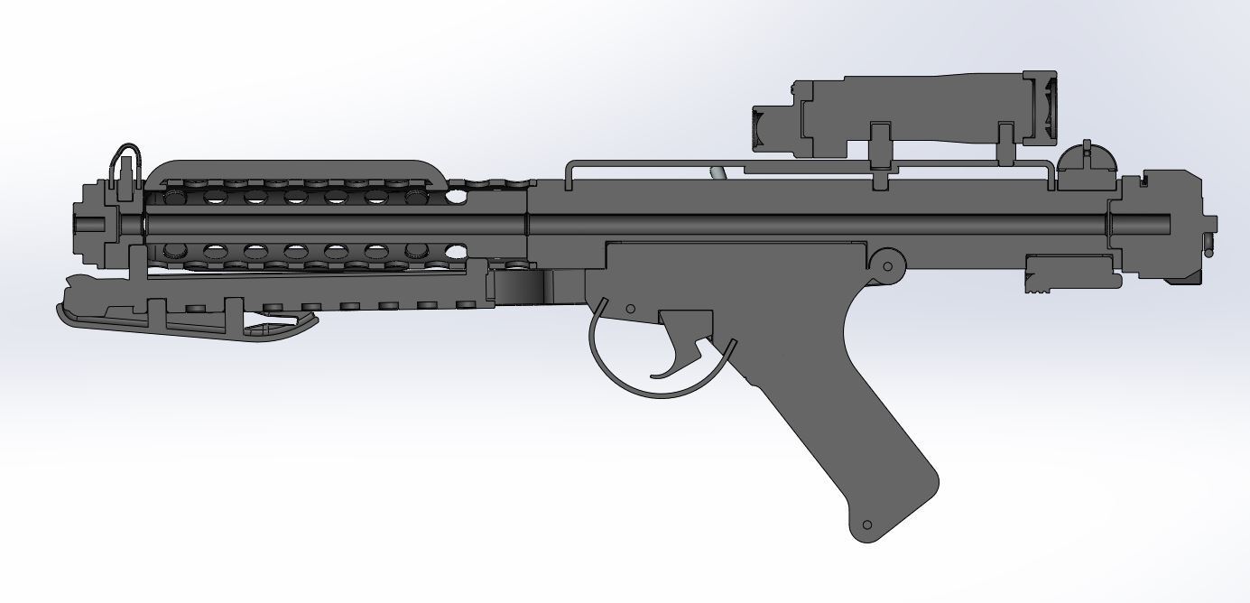 Descargar archivo STL El Stormtrooper Blaster E-11 de la película Star ...