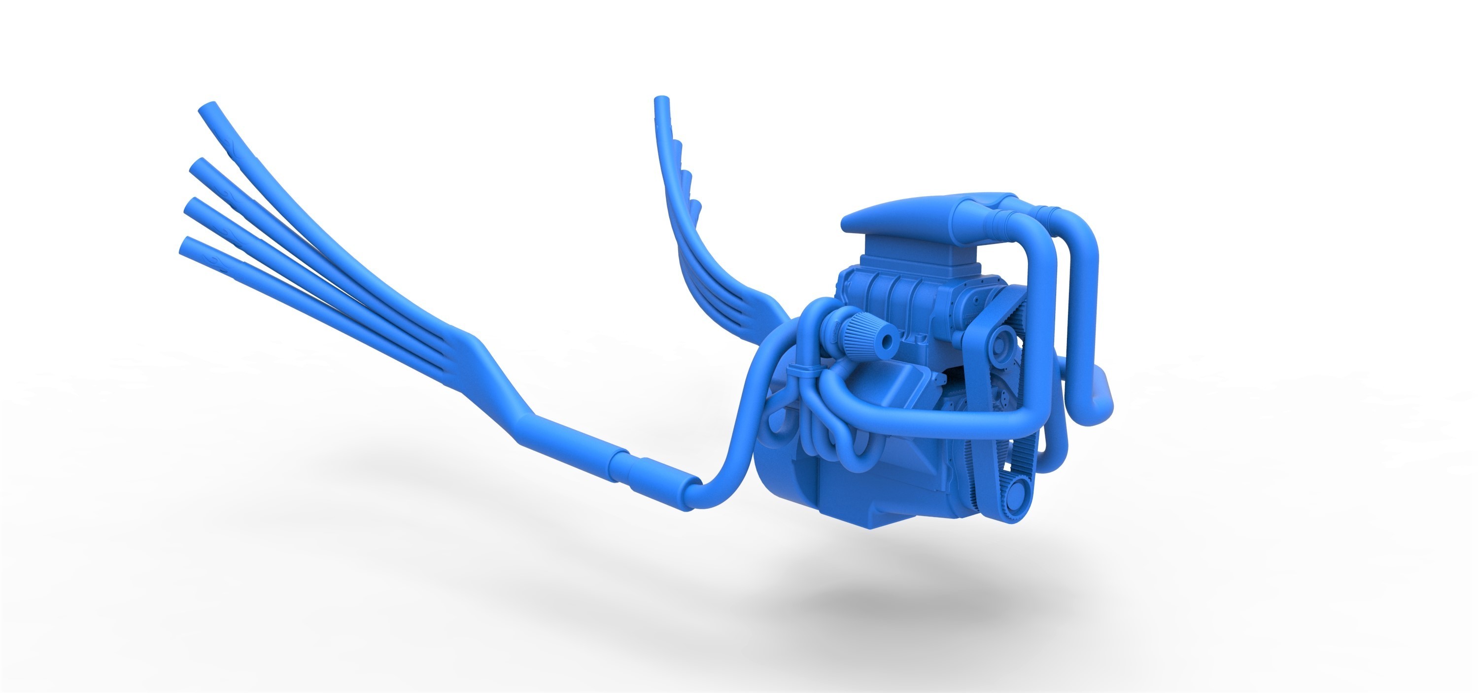 3D file Diecast Turbo Engine V8 from Nux car Scale 1 to 25 🚗・3D ...