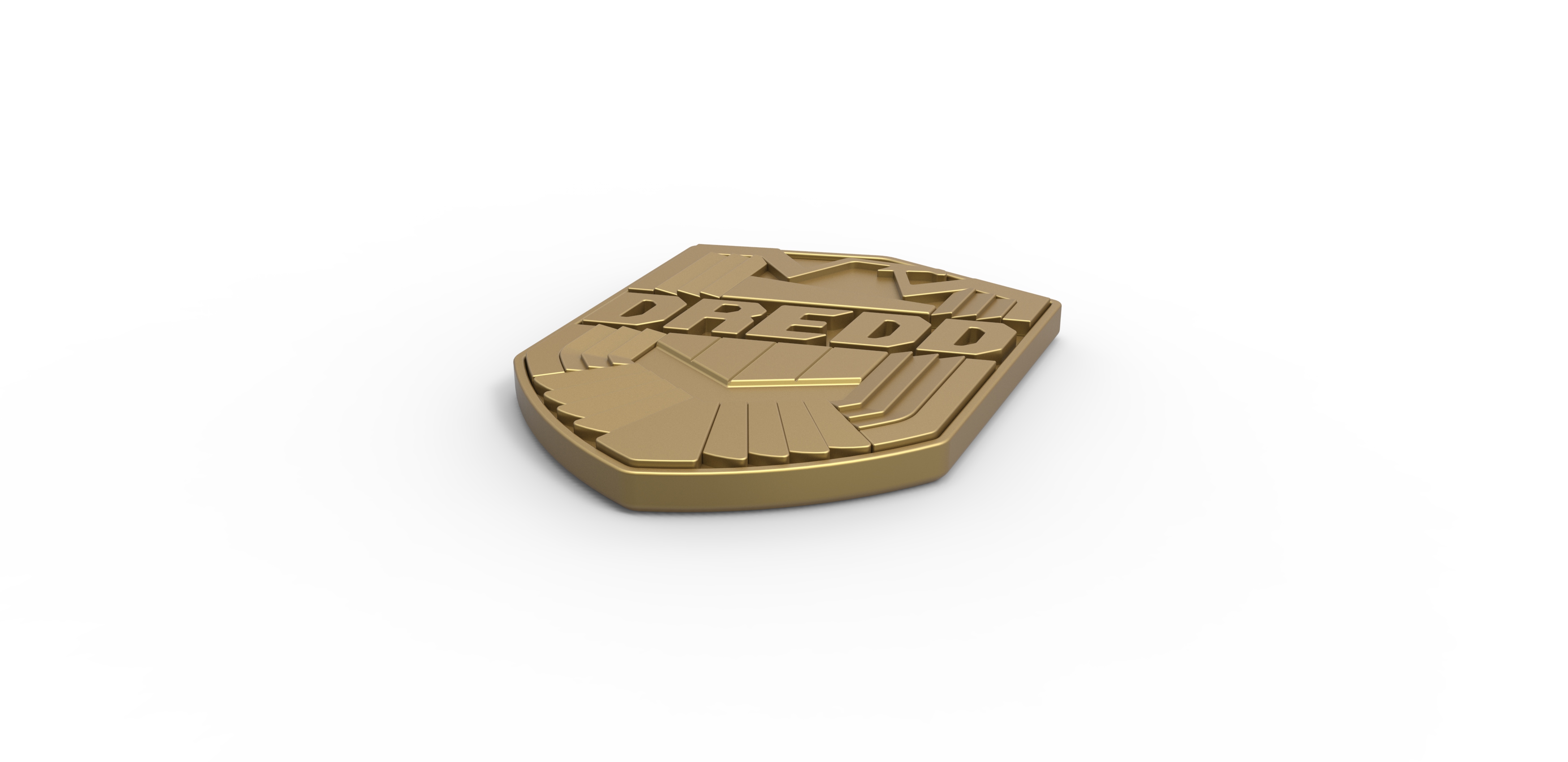 3D file Judge Dredd badge from the movie Dredd 2012・3D print design to ...