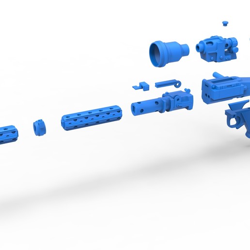 Download 3D printer model Stormtrooper Heavy Blaster Rifle DLT-19X from ...