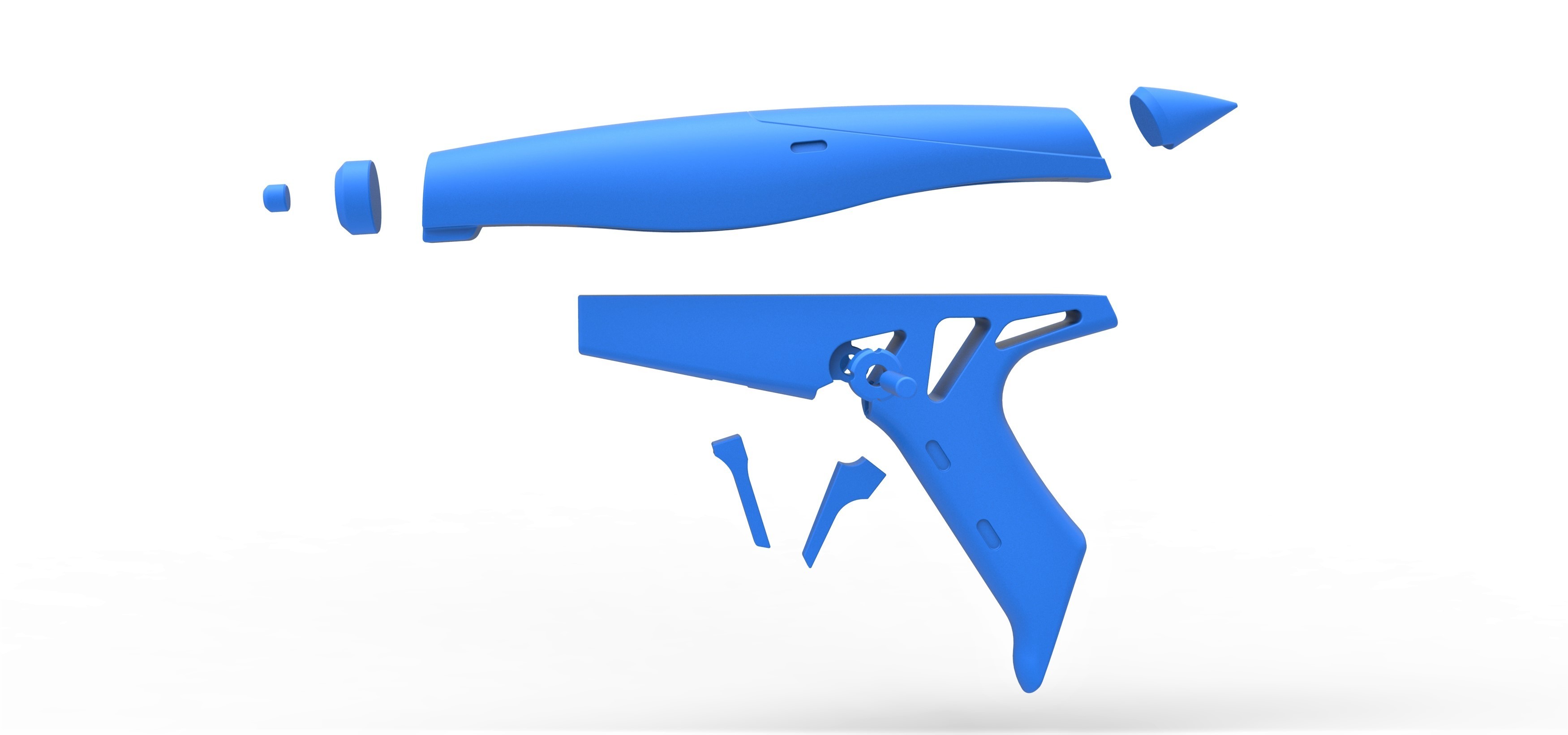 Fichier 3D Pistolet blaster Kueget LN-21 de Star Wars La Revanche des Sith・Objet pour imprimante ...