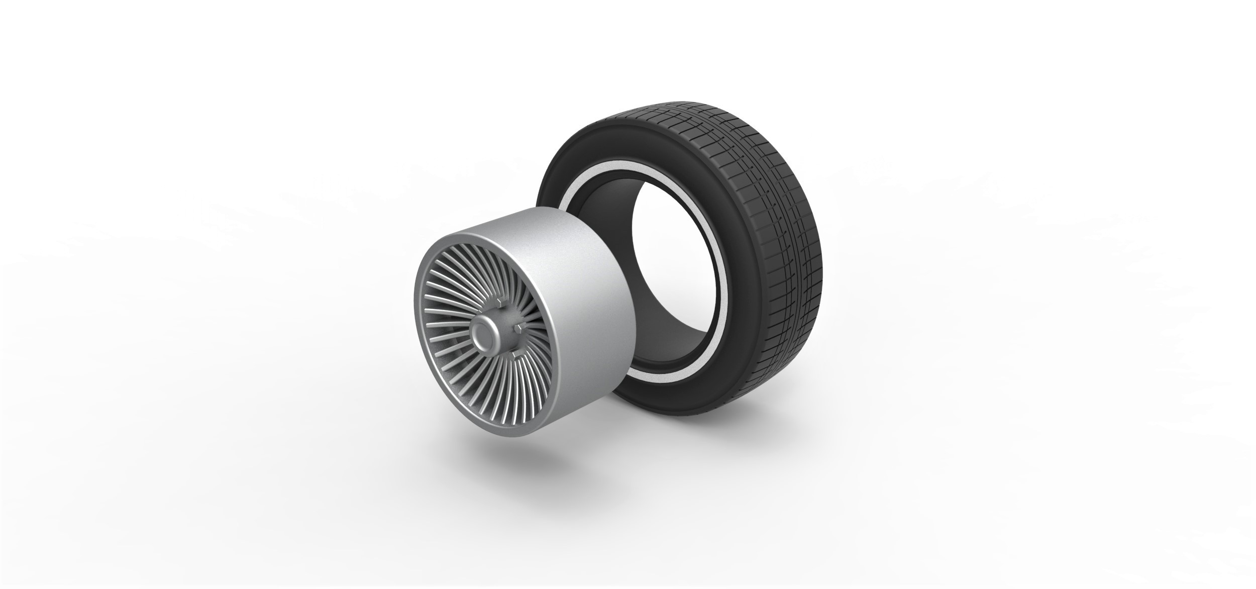 3D file Diecast Car wheel 4 Scale 1 to 10・3D printing idea to download ...