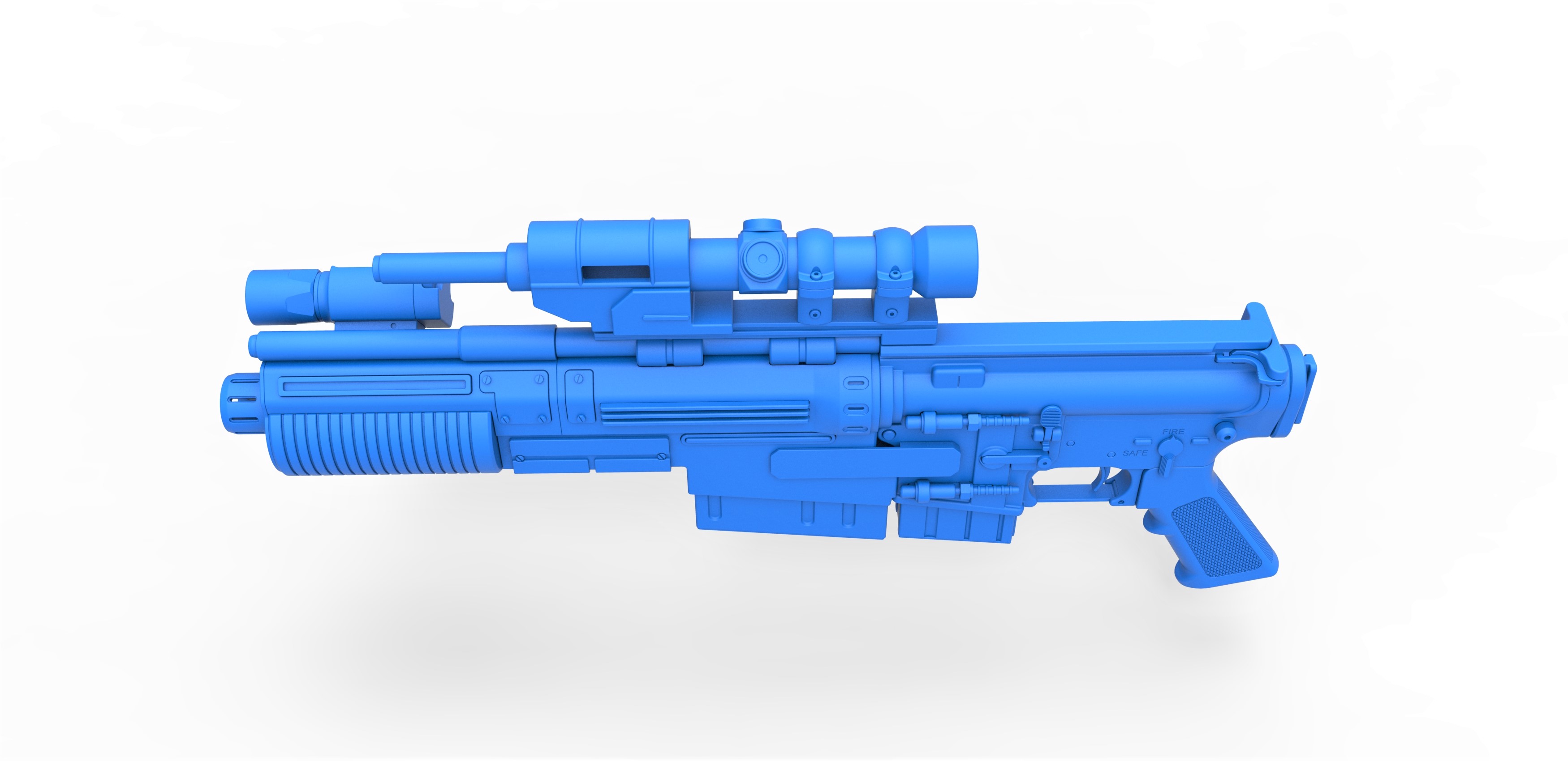 3D file Blaster rifle A300 from the movie Rogue One 2016 🎬・Design to ...
