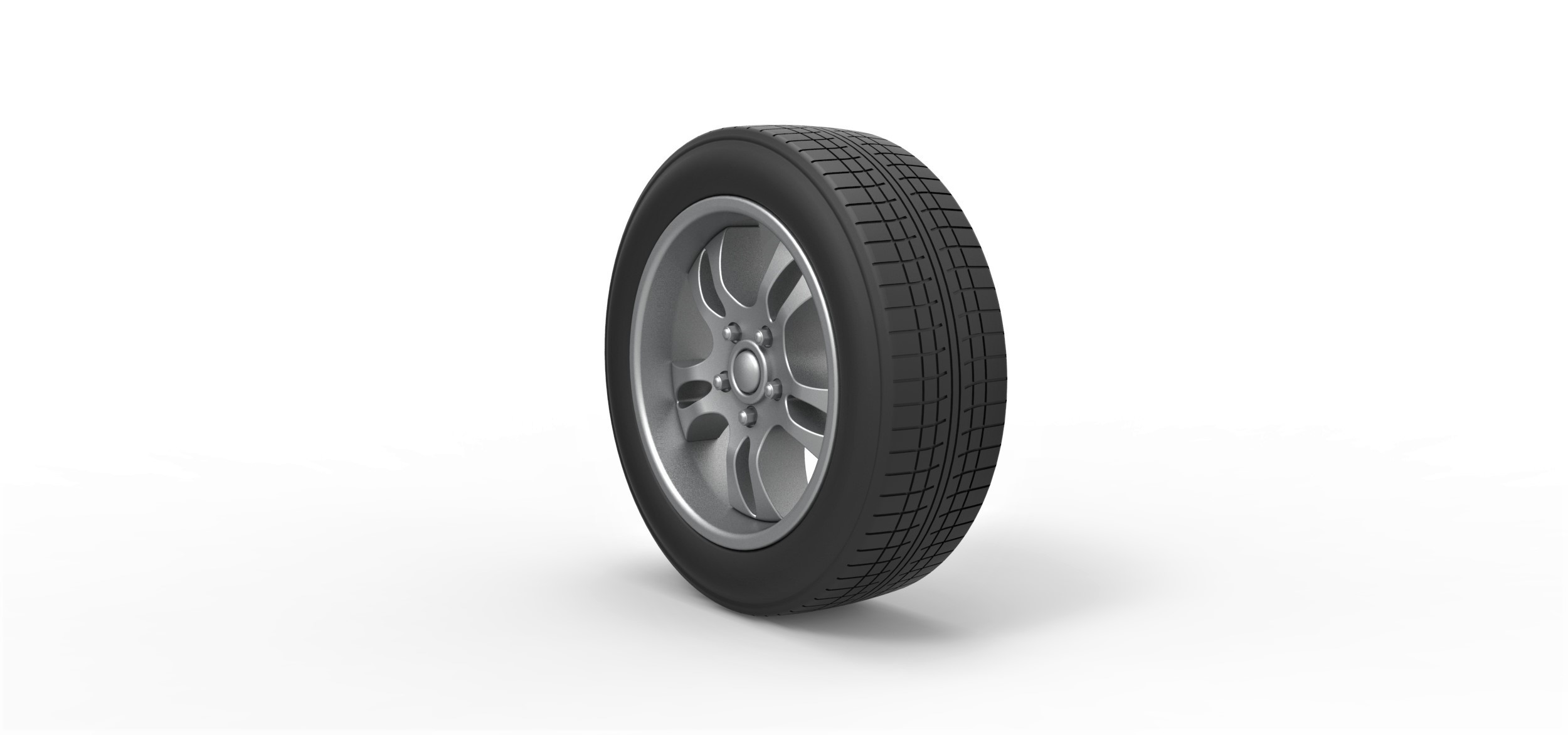 3D file Diecast Car wheel 5 Scale 1 to 10・3D printable model to ...