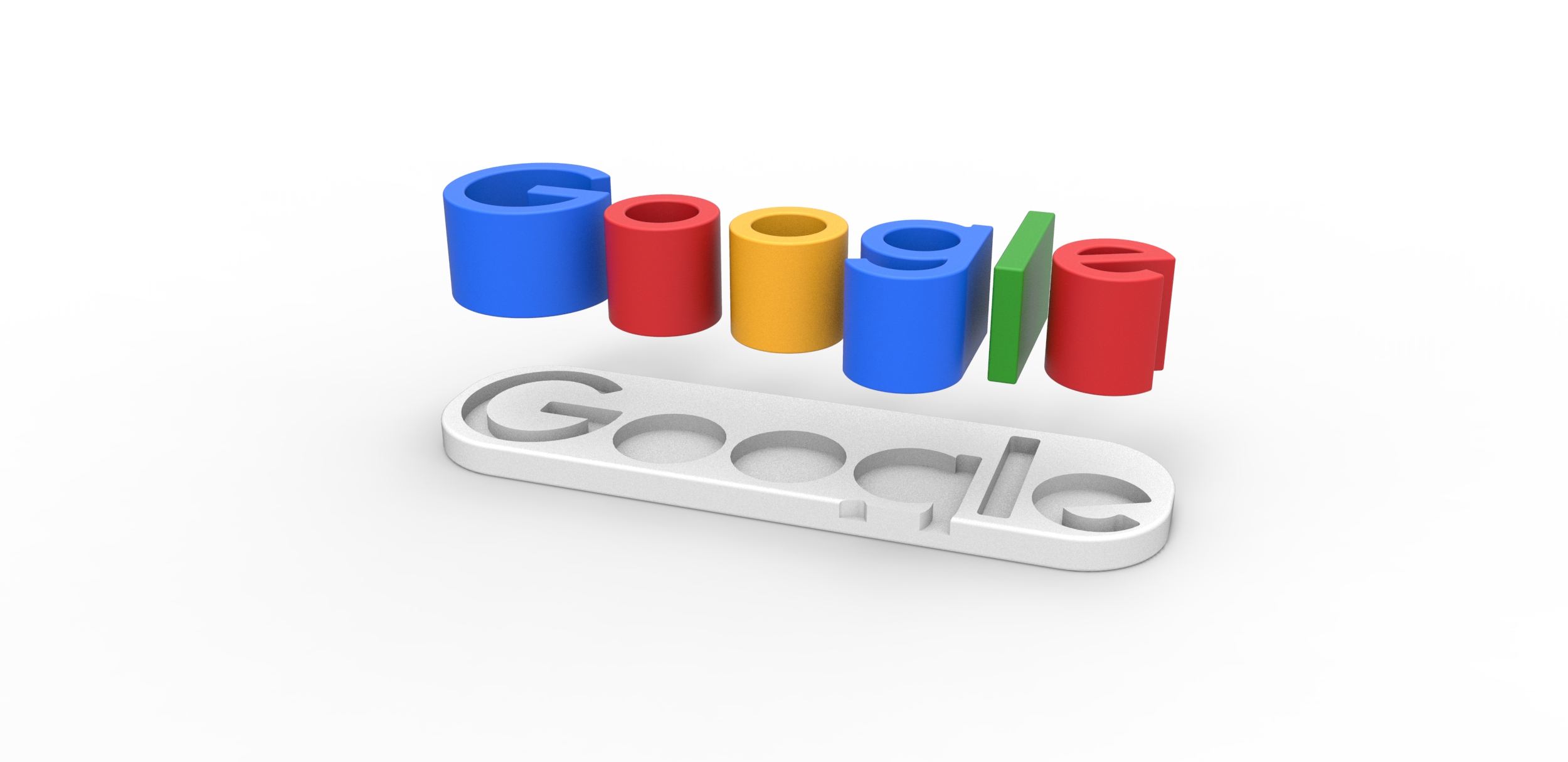 3D file 3D printable Google logo・3D printable model to download・Cults