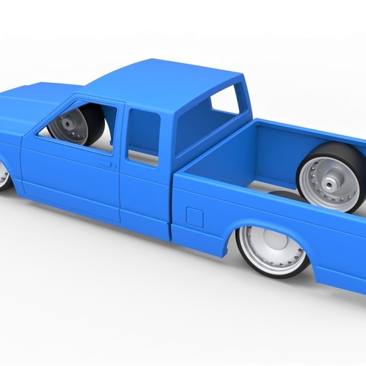 Download STL Diecast shell and wheels Chevrolet S10 Extended Cab 1990 ...