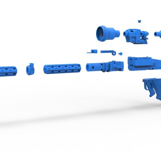 Download 3D printer model Stormtrooper Heavy Blaster Rifle DLT-19X from ...