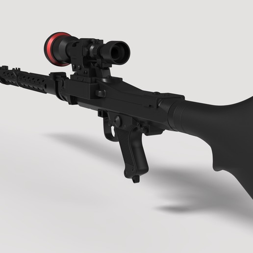 Download 3D printer model Stormtrooper Heavy Blaster Rifle DLT-19X from ...