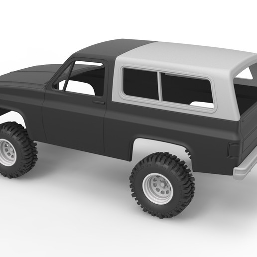Download STL file Diecast shell and wheels 1988 Chevrolet Blazer K5 ...