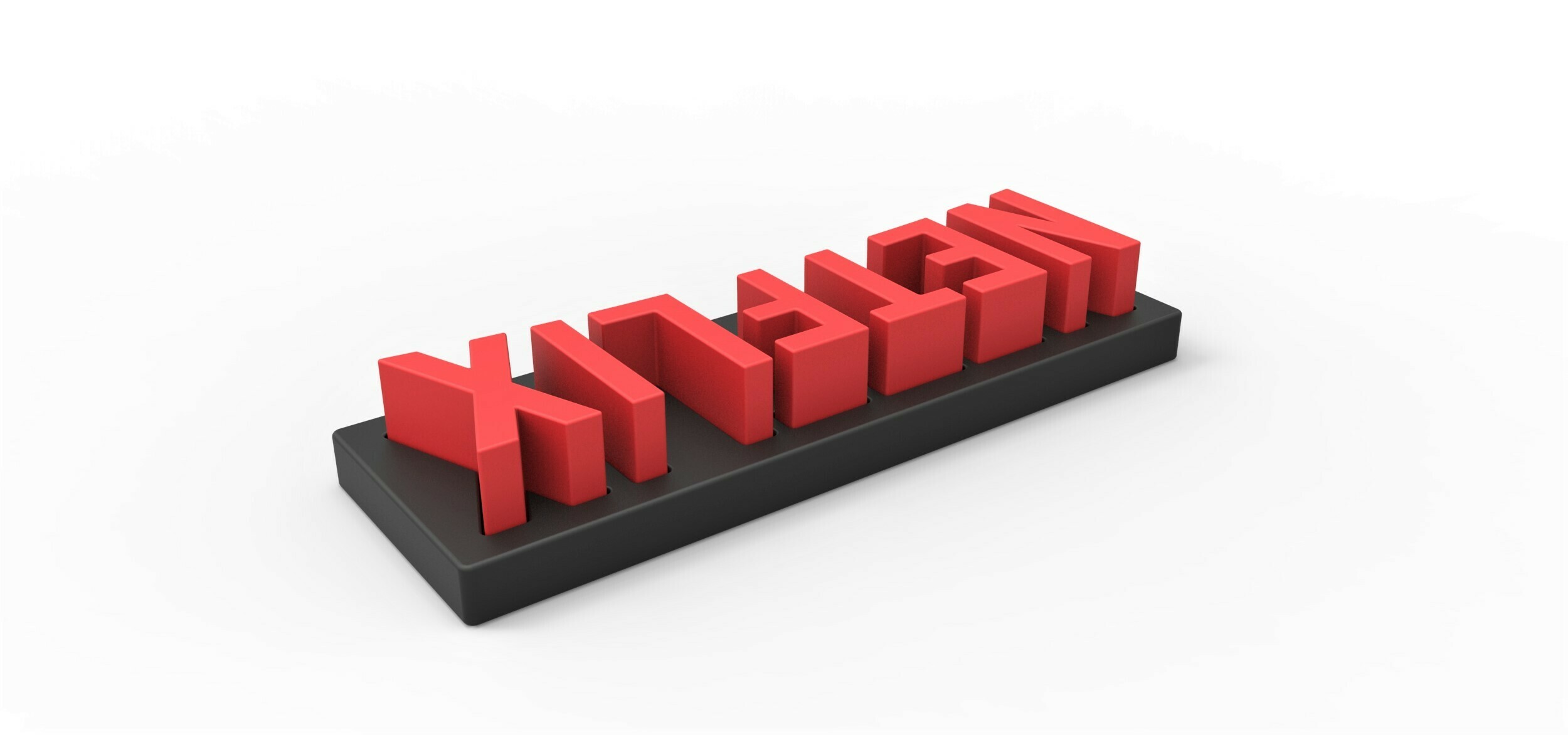3D file 3D printable NETFLIX logo・3D print object to download・Cults