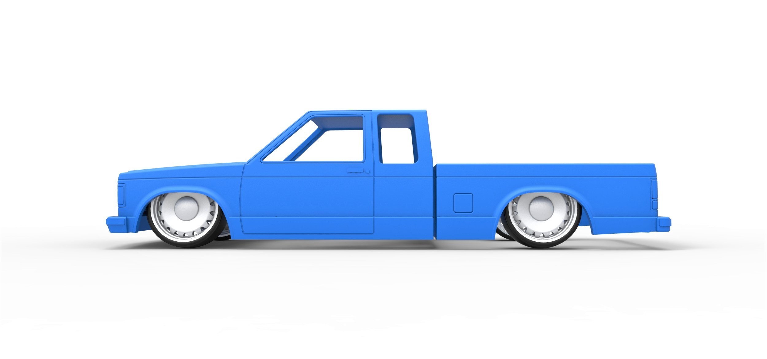 3D file Diecast shell and wheels Chevrolet S10 Extended Cab 1990 Scale ...