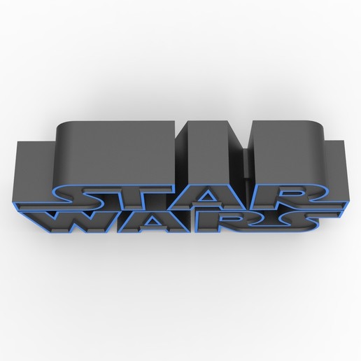 Download 3D model 3D printable Star Wars logo ・ Cults