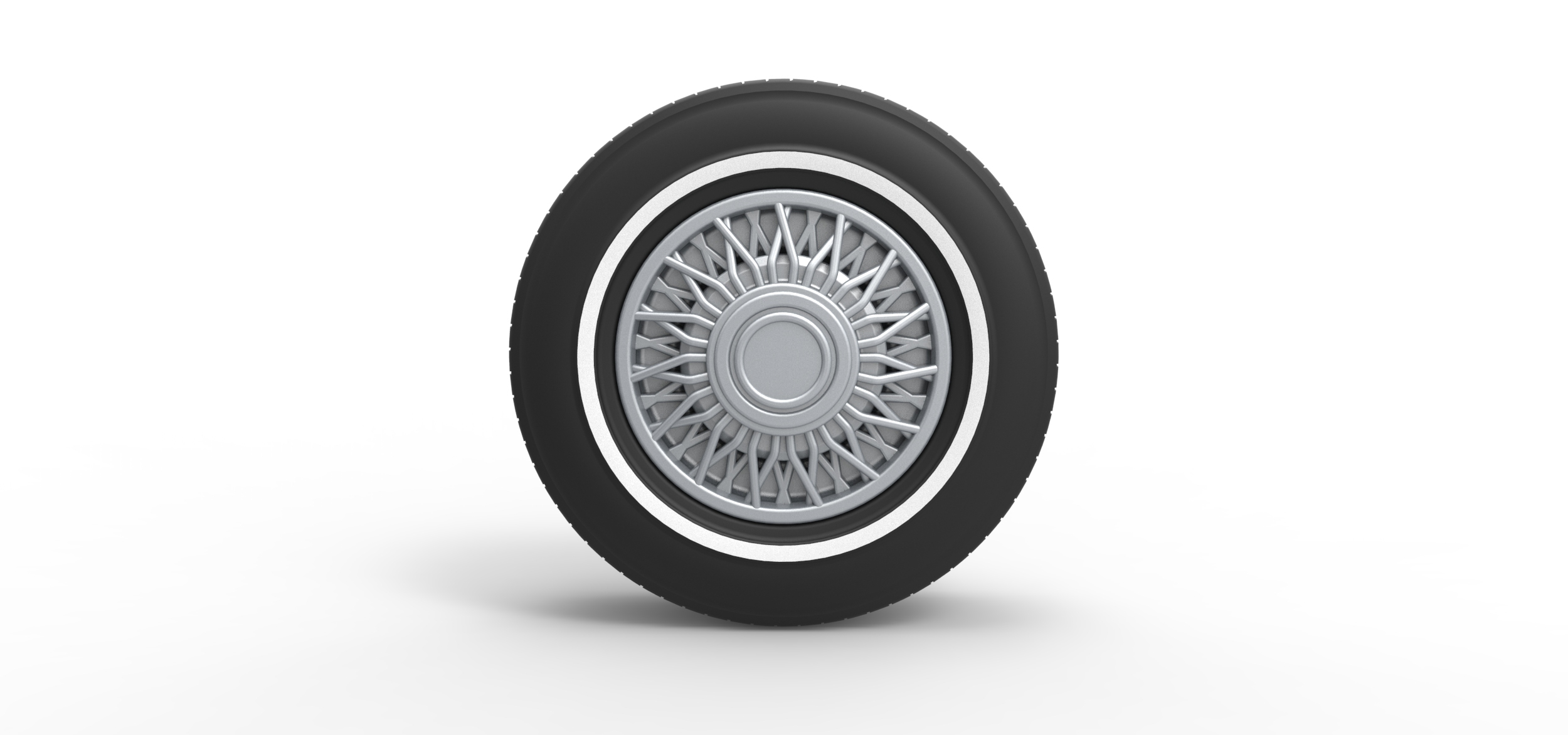 3D file Diecast wire wheel 4 Scale 1 to 10・3D printable model to ...