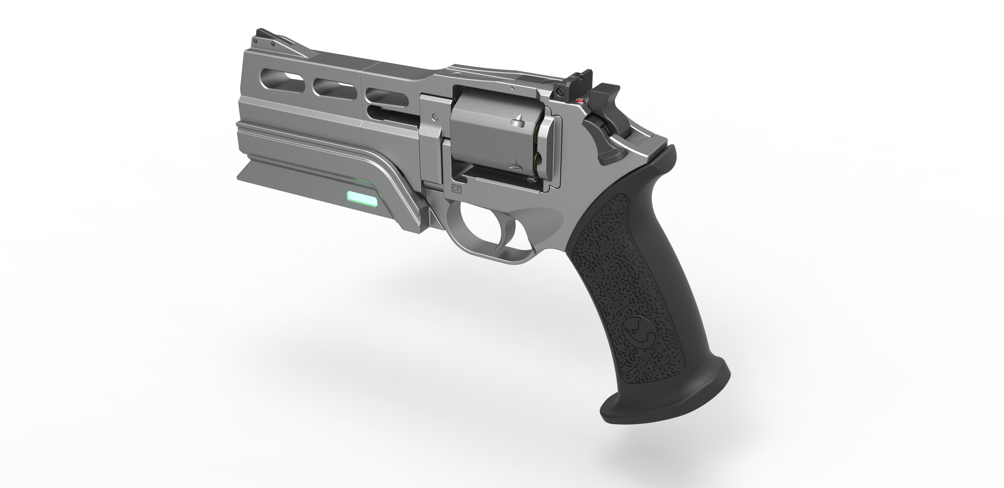 Fichier 3D Revolver du film Total Recall 2012・Plan imprimable en 3D à ...