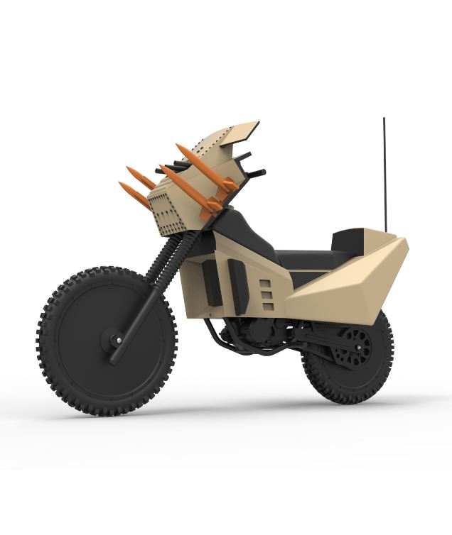 3D file Diecast model Military bike from the movie Megaforce 1982 Scale ...