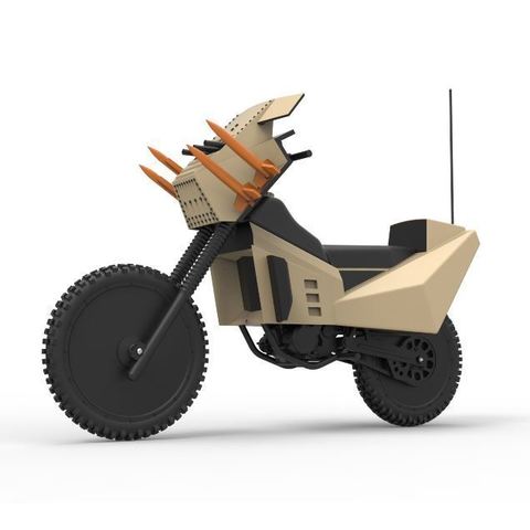 Download 3D printing models Diecast model Military bike from the movie ...