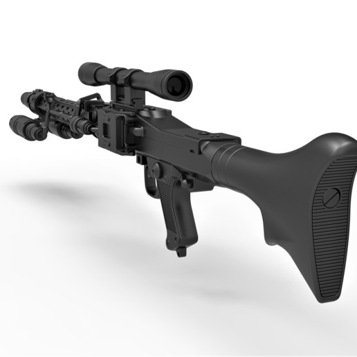 Download 3D printing templates Death Trooper Blaster Rifle DLT-19D from ...